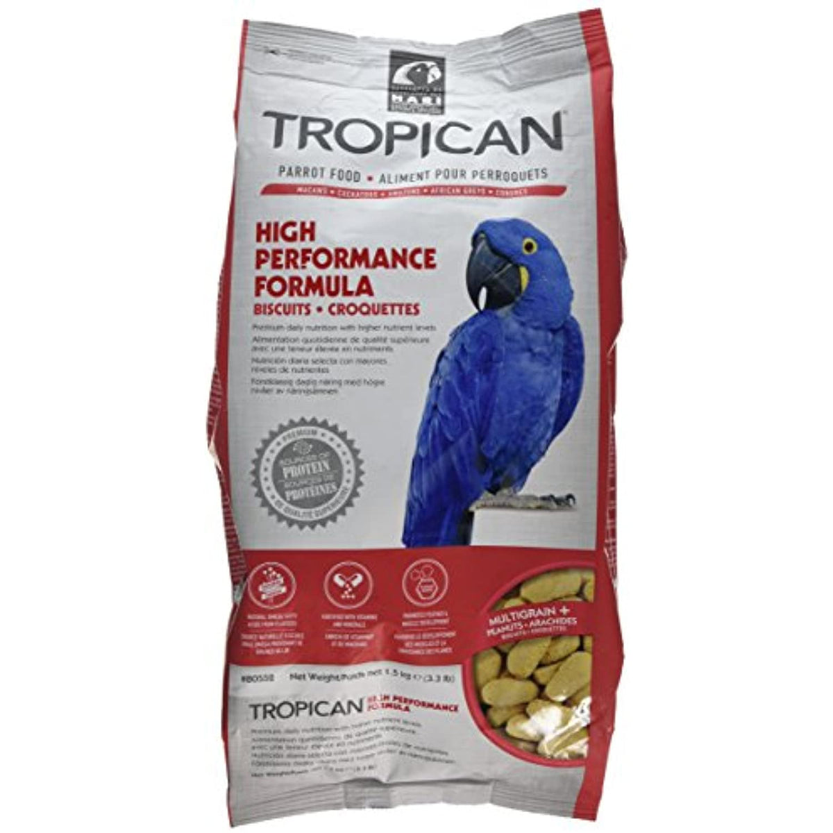 Hari Tropican High Performance Biscuits for Parrots 3.3lb 1.5kg (80552 ...